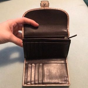 Coach | Bags | Gold Coach Wallet W Silver Buckle | Poshmark